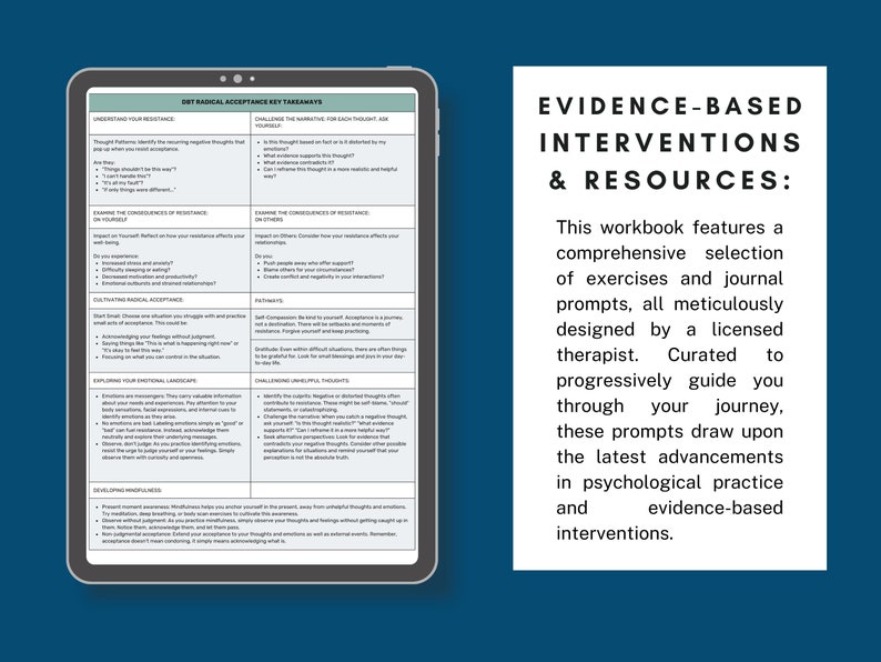 DBT Skills Guide Bundle, BPD Therapy Worksheets, DBT Therapy Workbook, Resource for Therapist ...