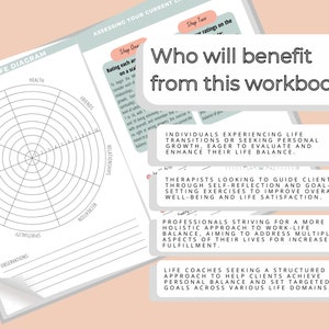 Personal Development Mental Health Workbook, Goal Setting, Life Domains ...