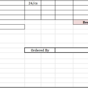 Excel Template Restaurant Order Guide and Inventory Sheet - Etsy