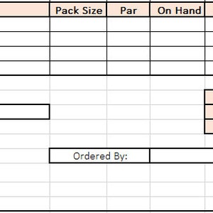 Excel Template Restaurant Produce Order Guide - Etsy