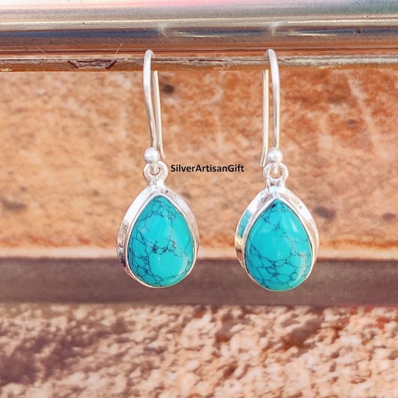 Turquoise Earrings - Etsy