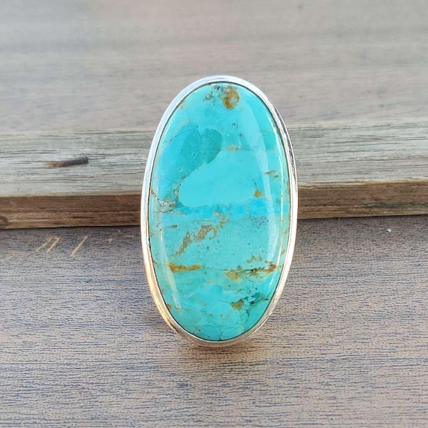 Large Turquoise Ring - Etsy