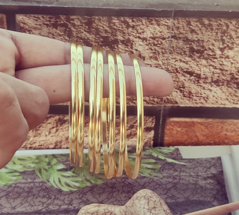 Beautiful Set of 7 Bangles Stacking Bangles Gift for Mom - Etsy UK