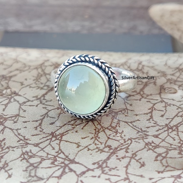 Prehnite Ring - Etsy