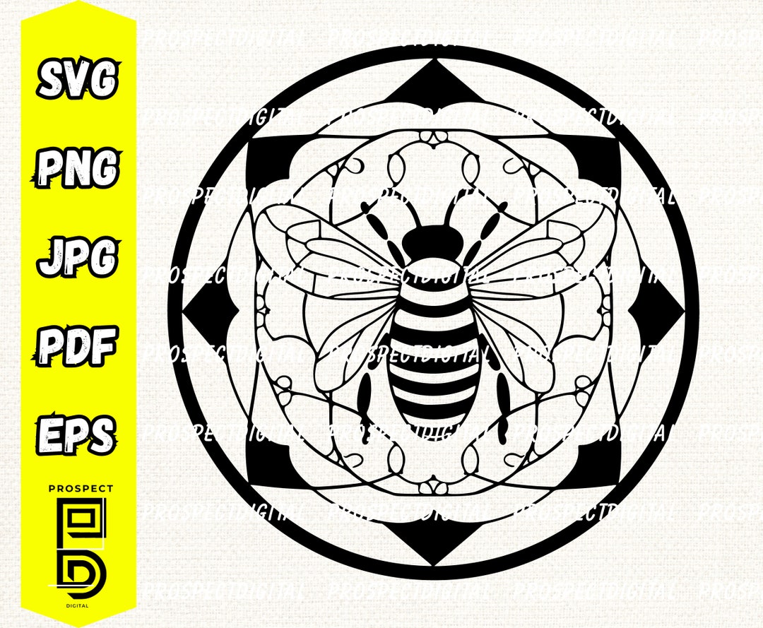 Honey Bee Mandala SVG Queen Bee SVG Bee Clipart Bumble - Etsy Australia