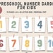 Numbers Flash Cards, Preschool Counting Flash Cards, Count and Clip ...