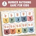 Number Matching Game, Printable Learning Numbers - Etsy