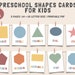 12 Shapes Flash Cards, Toddler Flashcards Printables, Montessori ...