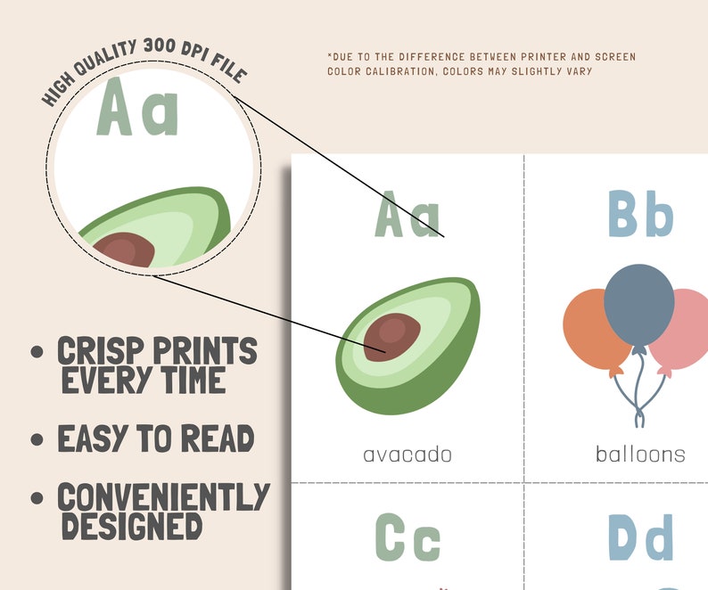 Printable Alphabet Flash Cards ABC Flashcards Printable - Etsy