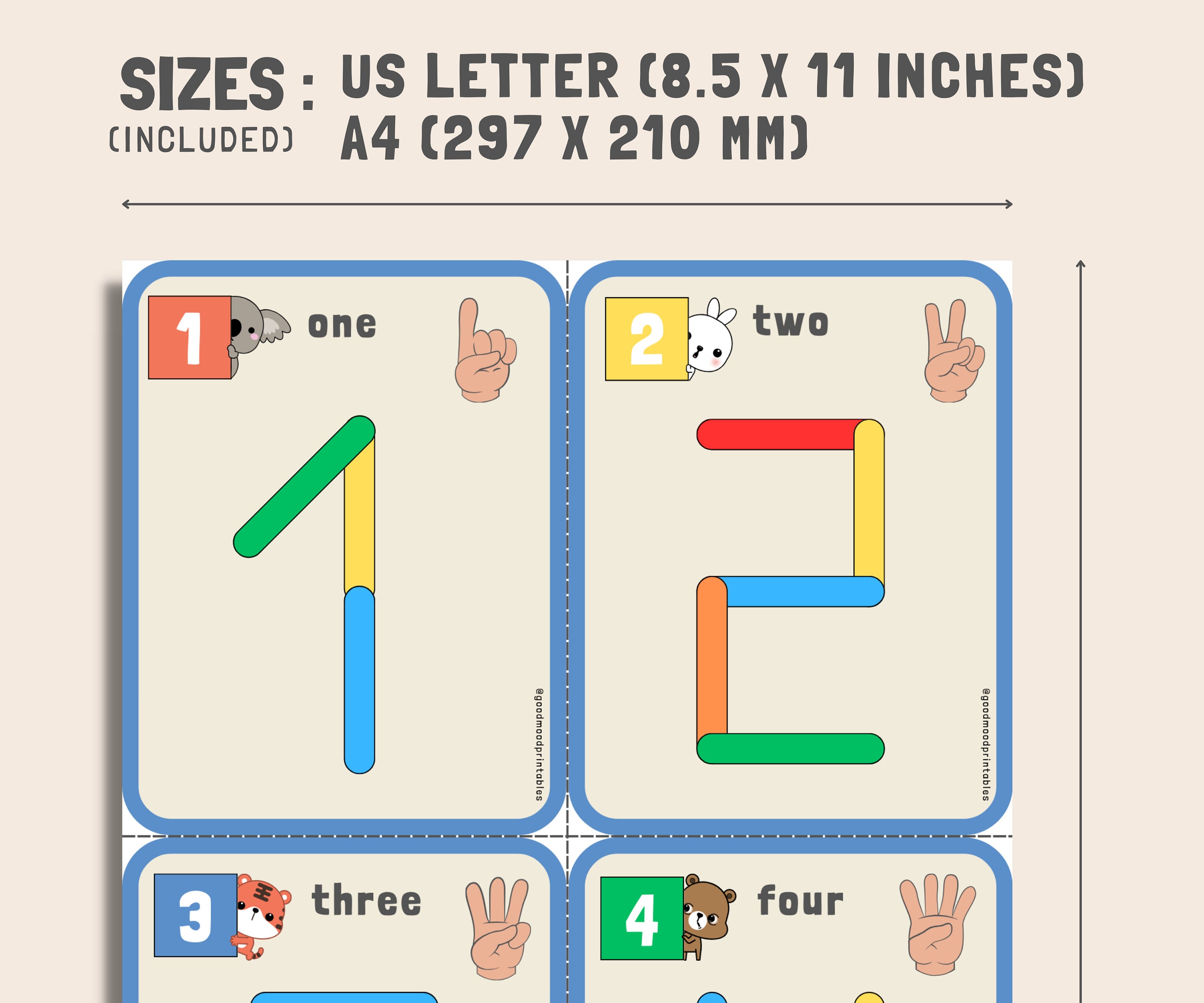 Popsicle Sticks Numbers Activity, Game for Toddlers, Montessori ...