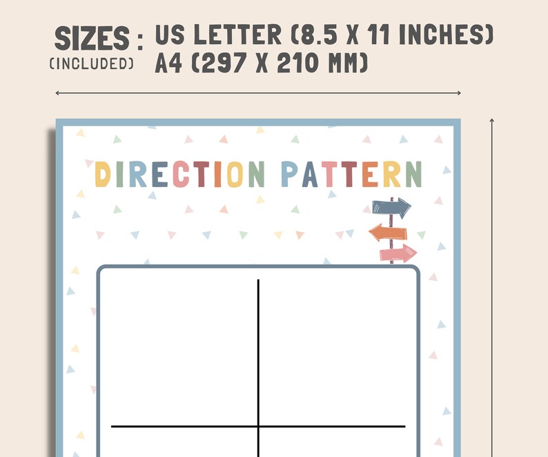 Direction Pattern Activity Fine Motor Skills Game for - Etsy