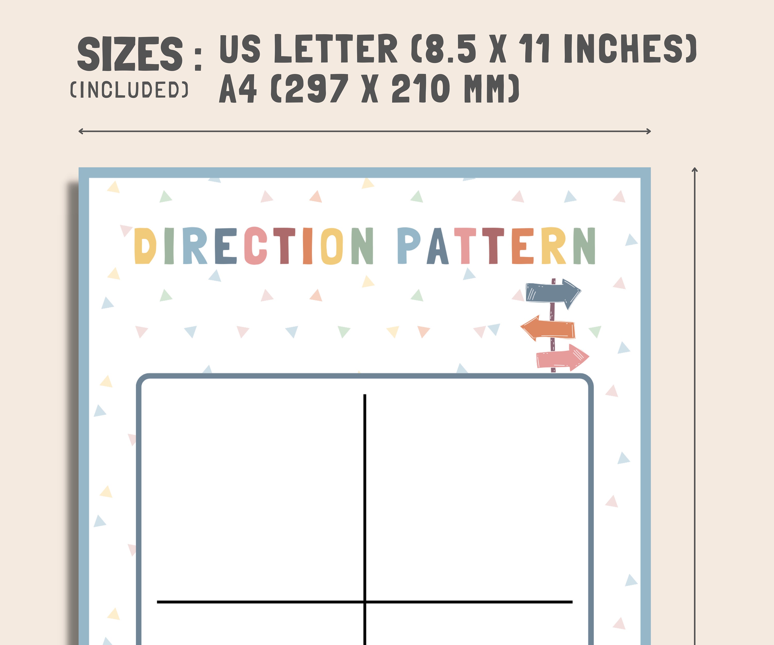 Direction Pattern Activity Fine Motor Skills Game for - Etsy