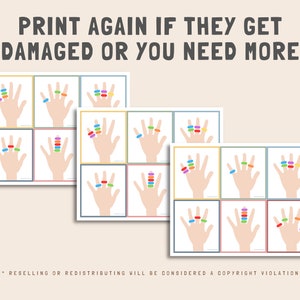 Finger Activity With Hair Ties, Fine Motor Skills, Homeschool Worksheet ...