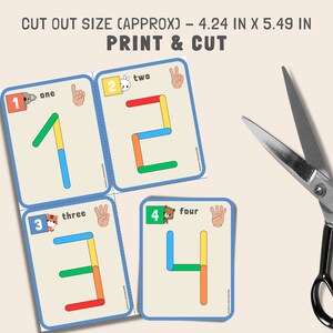 Popsicle Sticks Numbers Activity, Game for Toddlers, Montessori ...