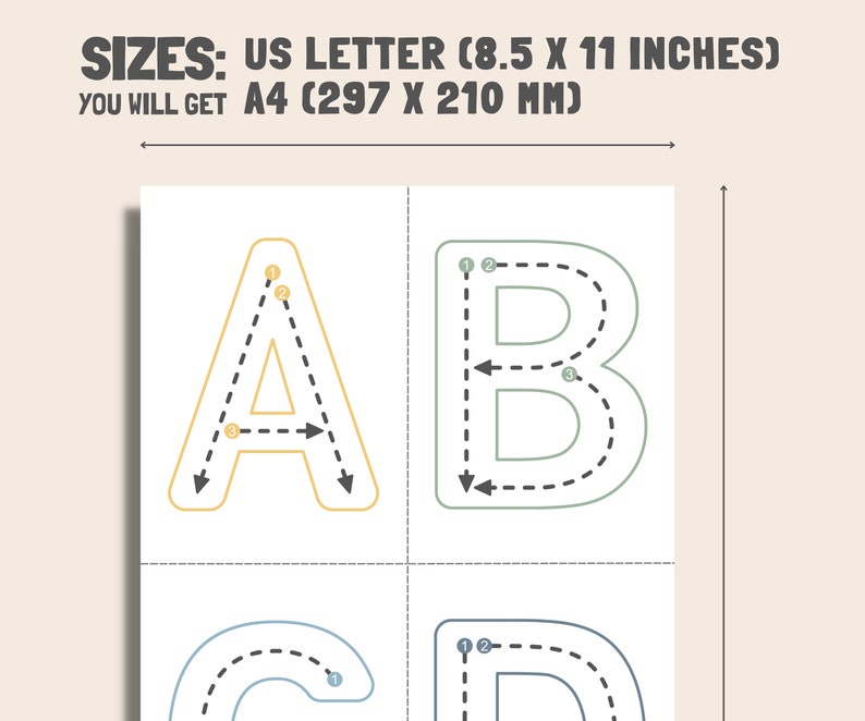 Letter Formation Flash Cards Montessori Cards Flash Cards - Etsy