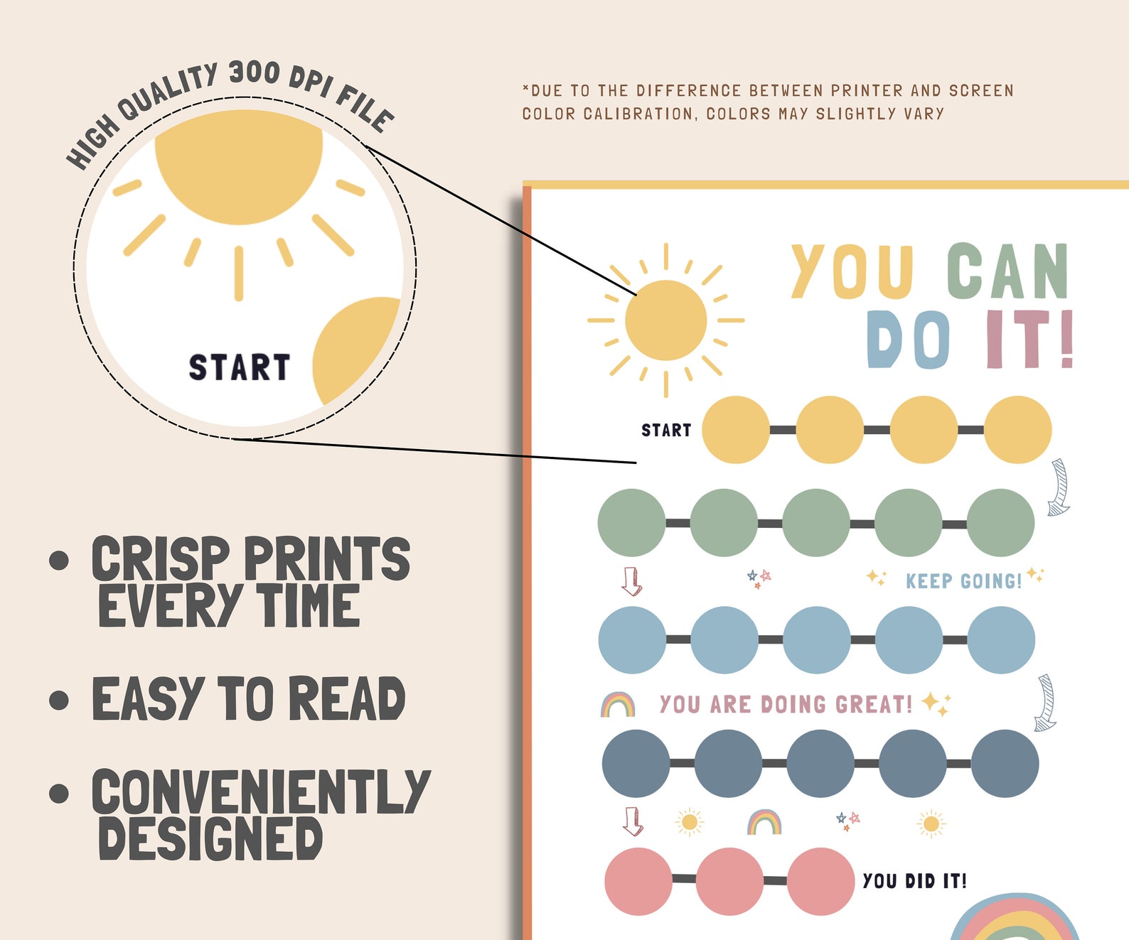 Reward Chart for Kids, Printable Rainbow Behaviour Chart, Daily Chore ...