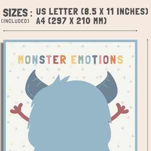 Monster Emotion Printable Activities, Emotion Preschool Printables ...