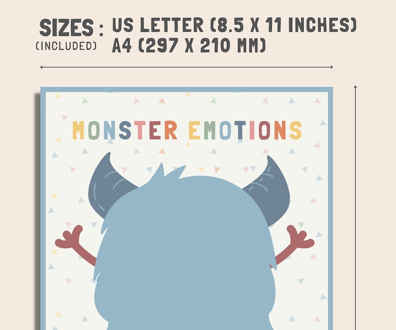 Monster Emotion Printable Activities Emotion Preschool - Etsy