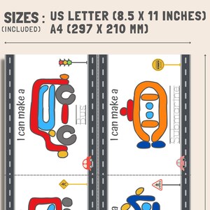 Transport Playdough Mats, Printable Toddler, Preschool Educational ...