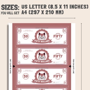 Play Money Printable, Pretend Play, Mom Bucks, Learning Money ...