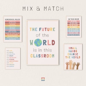 The Future of the World is in This Classroom Poster, Positive Classroom ...