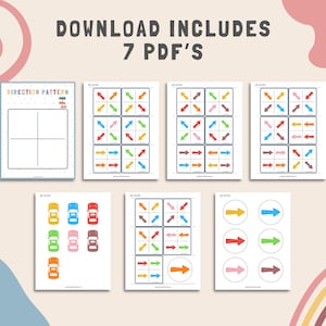 Direction Pattern Activity, Fine Motor Skills, Game for Toddlers ...