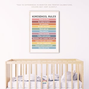 Homeschool Rules Poster, Homeschool Printables, Homeschool Decor ...