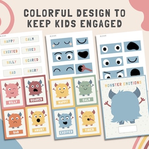 Monster Emotion Printable Activities, Emotion Preschool Printables ...