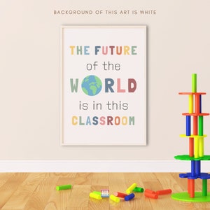 The Future of the World is in This Classroom Poster, Positive Classroom ...