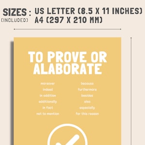 Transition Words and Phrases Posters Set of 12, English Classroom ...