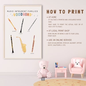 Music Instruments Poster, Classical Music Instruments, Educational ...