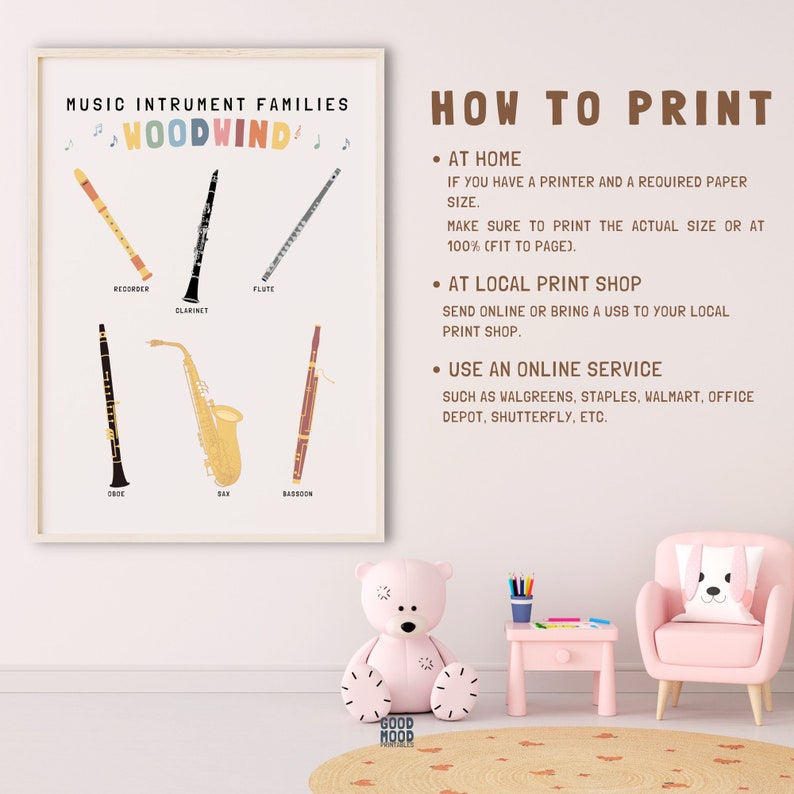 Music Instruments Poster Classical Music Instruments - Etsy