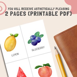 30 Fruits and Vegetables Cards | Montessori Flashcards | Pre-school ...