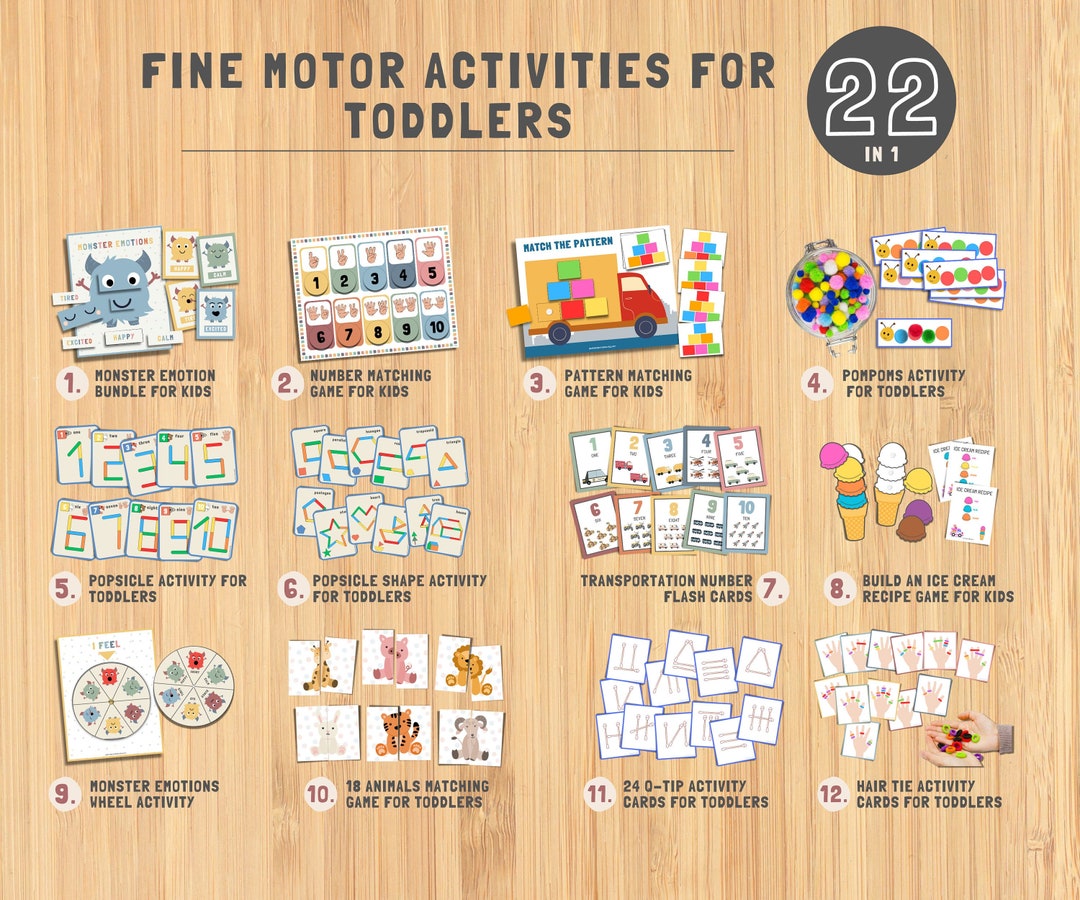 Fine Motor Activities Mega Bundle, Activity for Kids , Activities for ...