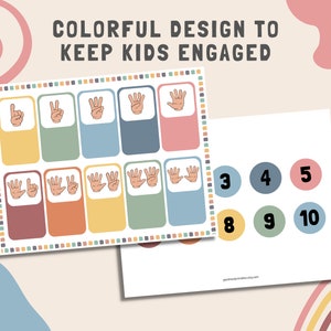 Number Matching Game, Printable Learning Numbers - Etsy