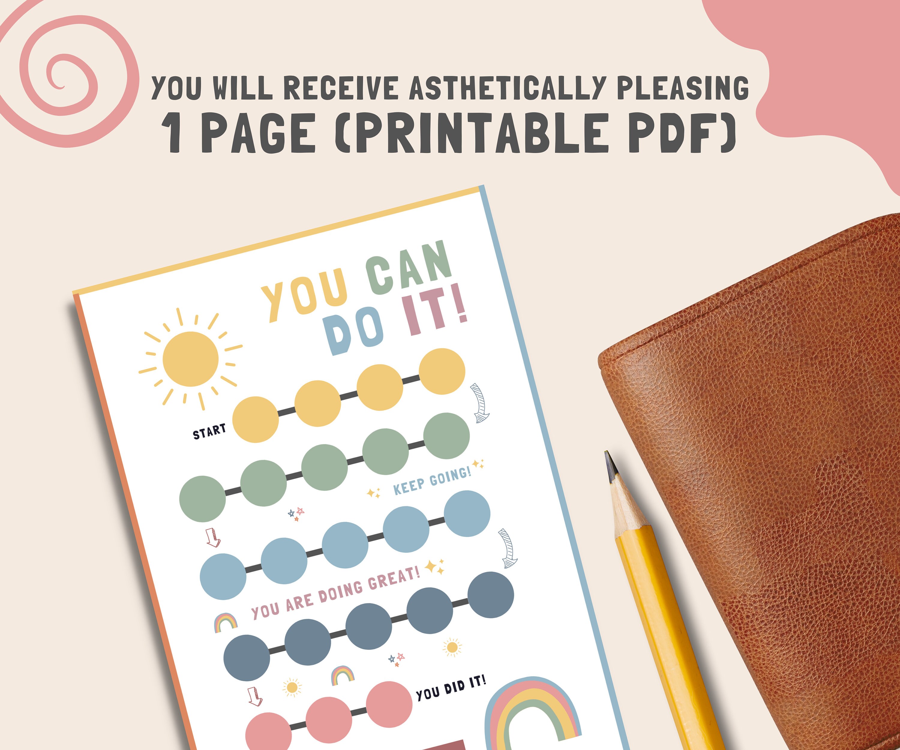 Reward Chart for Kids, Printable Rainbow Behaviour Chart, Daily Chore ...