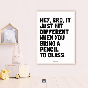 High School Classroom Decor (SET OF 4), English Class Poster, Funny ...