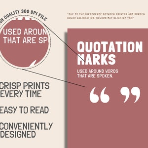 Punctuation Posters Set of 12, English Classroom Posters, Classroom ...