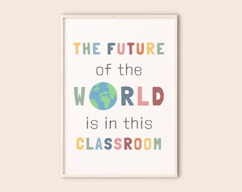 MINI the Future of the World is in This Classroom Tapestry - Etsy