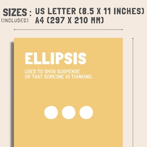 Punctuation Posters Set of 12, English Classroom Posters, Classroom ...