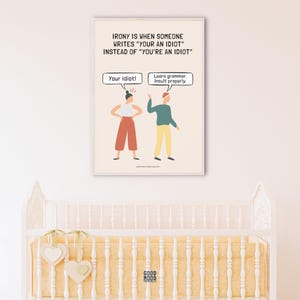 Funny English Classroom Posters (set of 6), Grammar Punctuation Poster ...