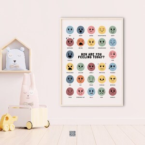 27 Feelings Chart for Kids & Teens, How Are You Feeling Poster ...