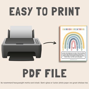 Rainbow Breathing, Deep Breathing, Grounding, Calm Down Strategies ...