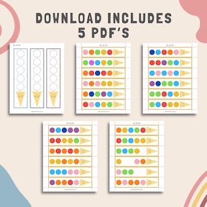 Build an Ice Cream With Pompoms, Fine Motor Skills, Game for Toddlers ...