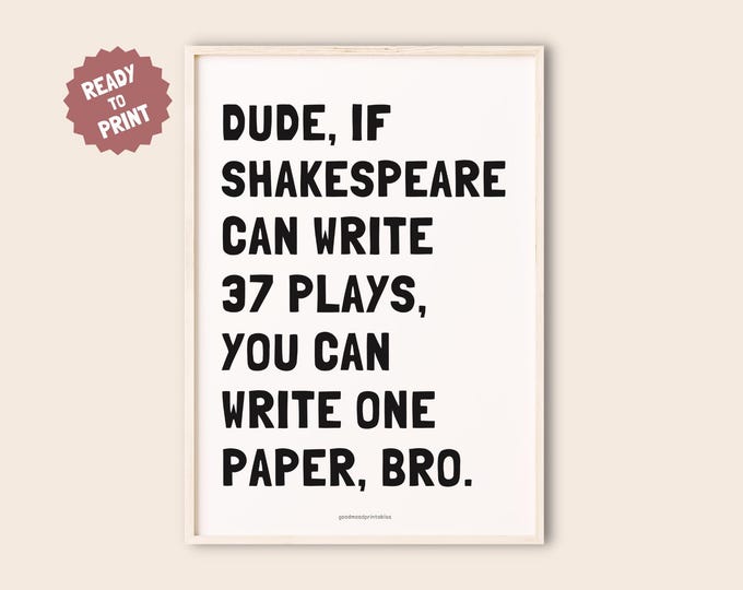 English Classroom Decoration; English Teacher Literary Poster ...