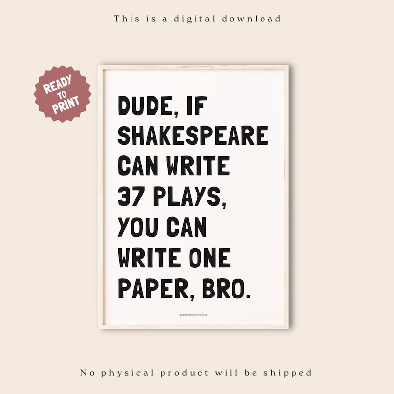 Shakespeare Poster - Etsy
