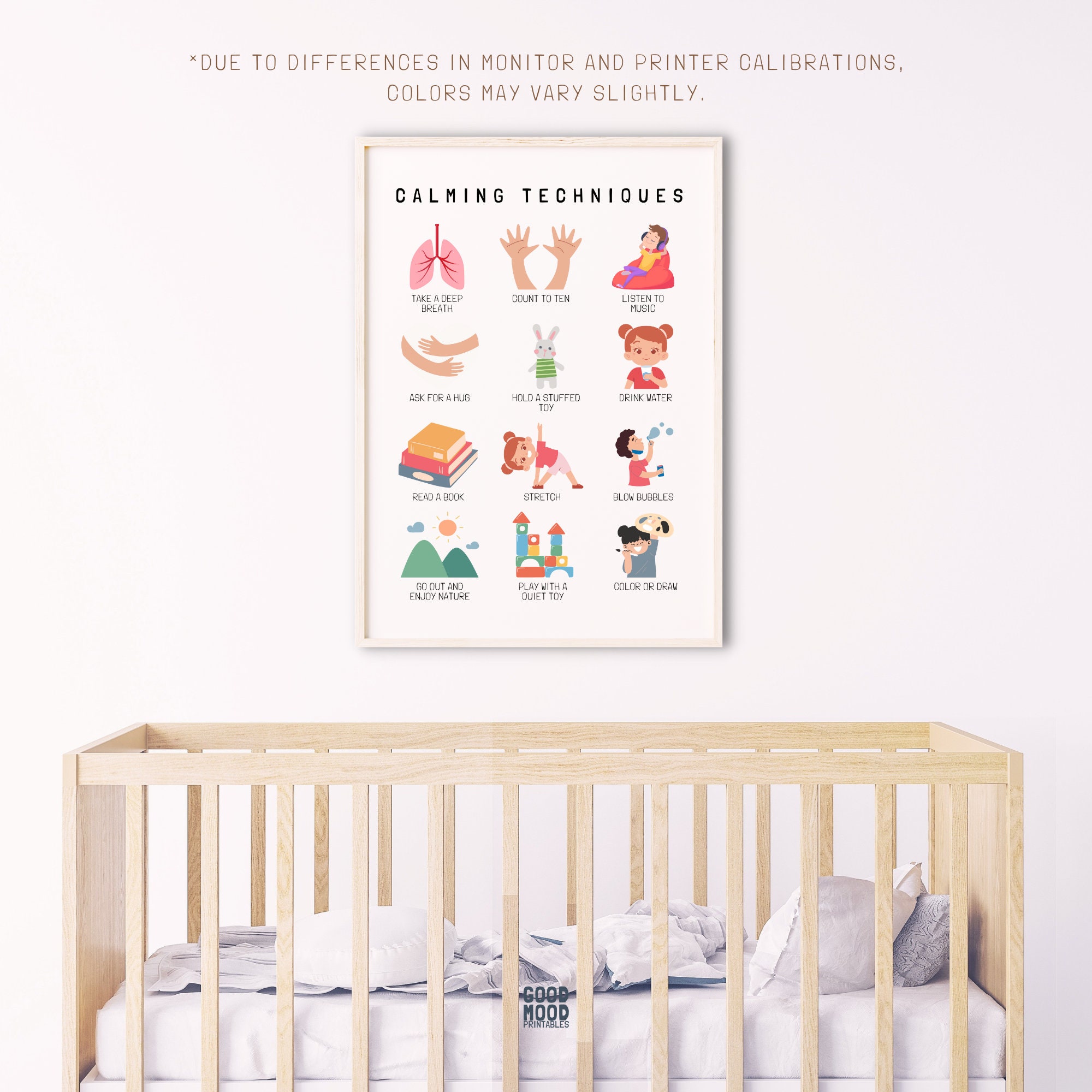 Calming Techniques Poster Calming Corner Calming Strategies - Etsy Australia