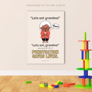 Funny English Classroom Posters (set of 14), Grammar Punctuation Poster ...