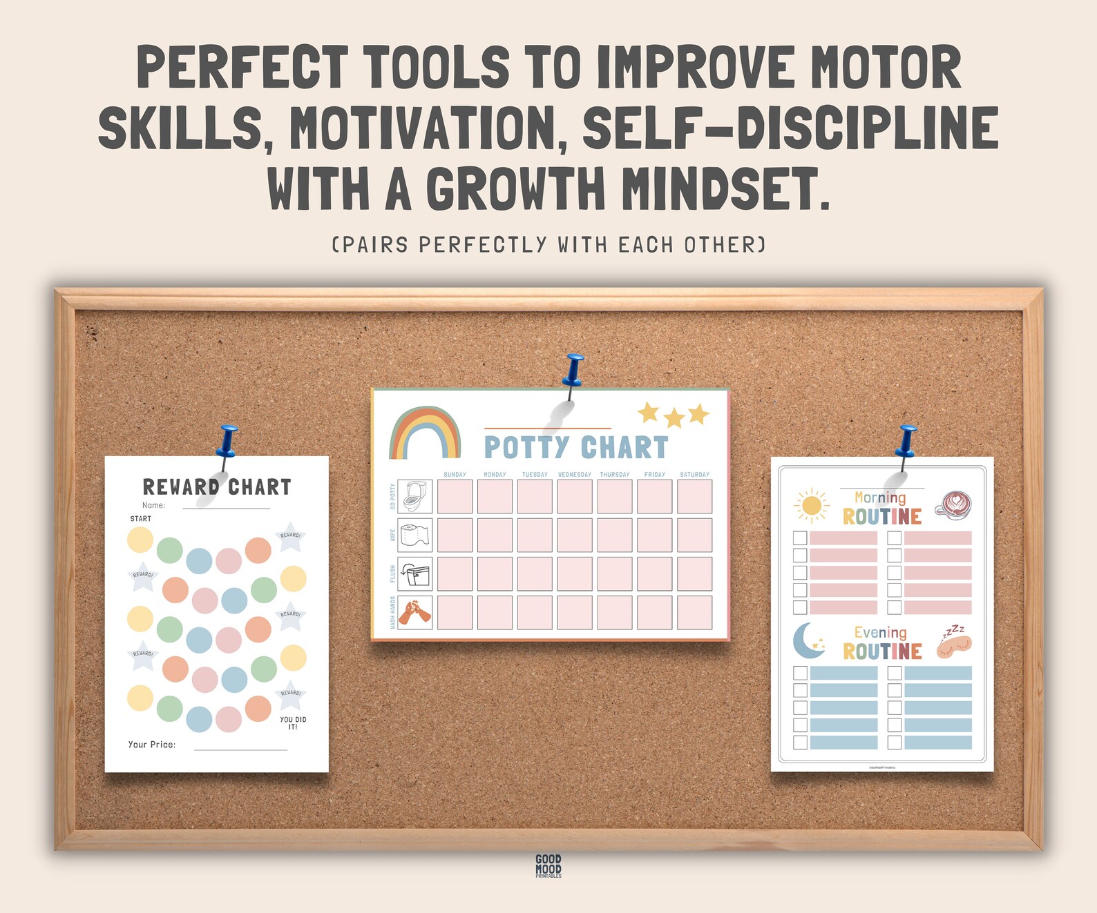 Potty Training Chart Printable & Fillable, Potty Chart PDF, Infant ...