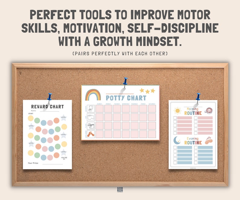 Potty Training Chart Printable & Fillable, Potty Chart PDF, Infant ...